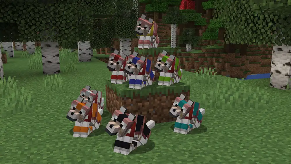 Learn how to tame Minecraft wolf and use it in combat
