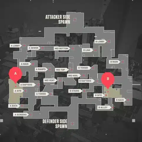 Callouts в Valorant 2025: полный гайд по всем картам