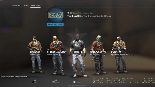 Clasificación de CS:GO: cómo funciona el sistema y cómo subir de rango rápidamente