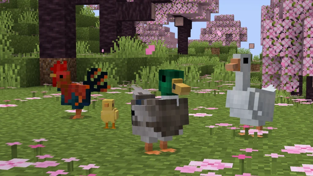 How to get Minecraft chicken and how to use of eggs and feathers