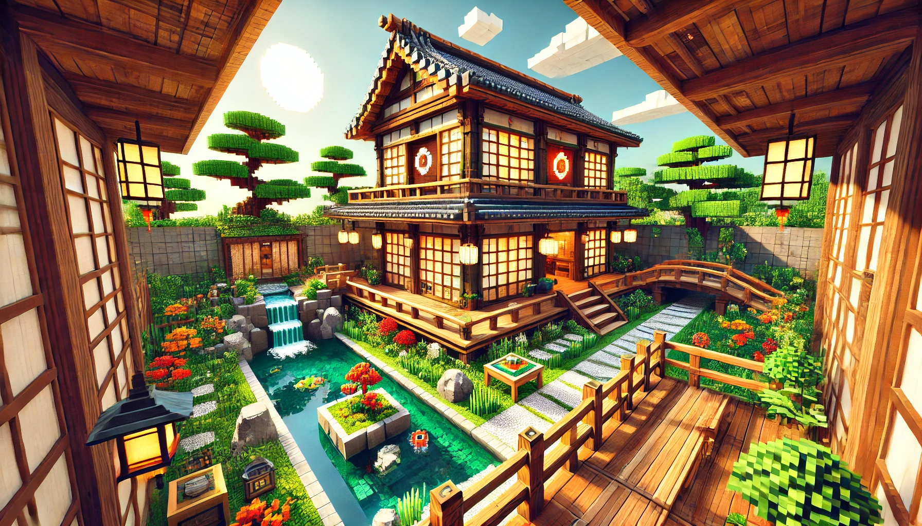 Learn How to Build a Minecraft Japanese House Style