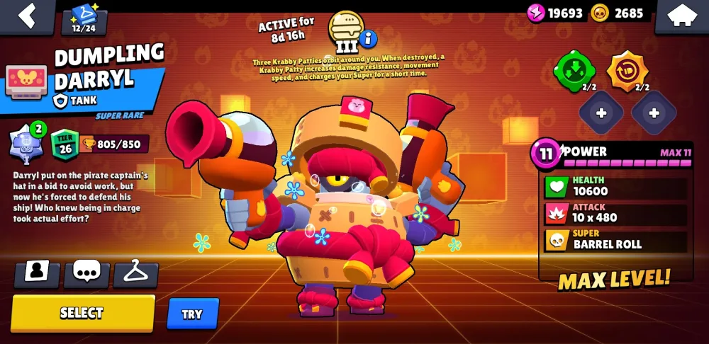 Best Darryl Build in Brawl Stars (Star Power, Gadget & Gear Guide)