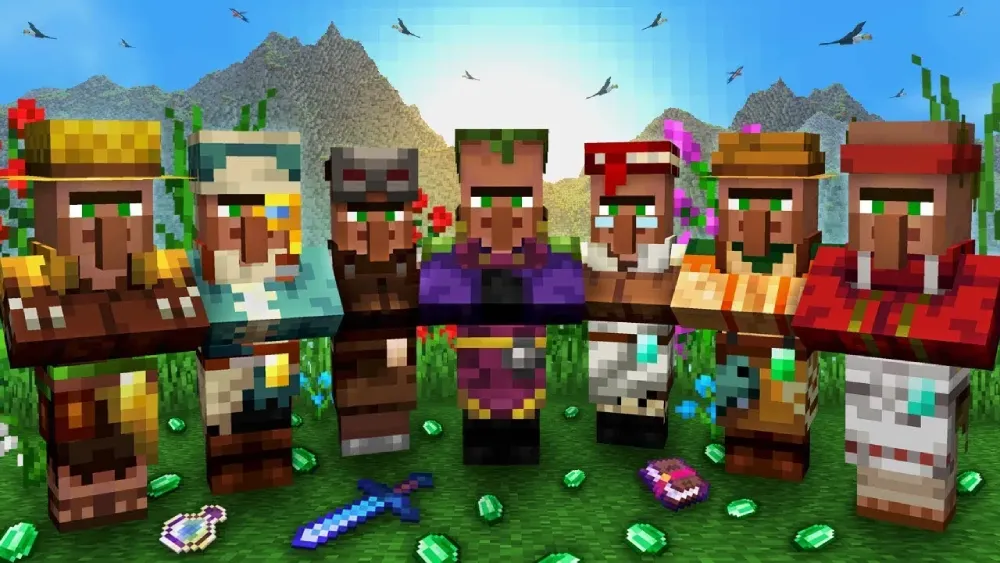 Profissões dos aldeões no Minecraft: trades e blocos