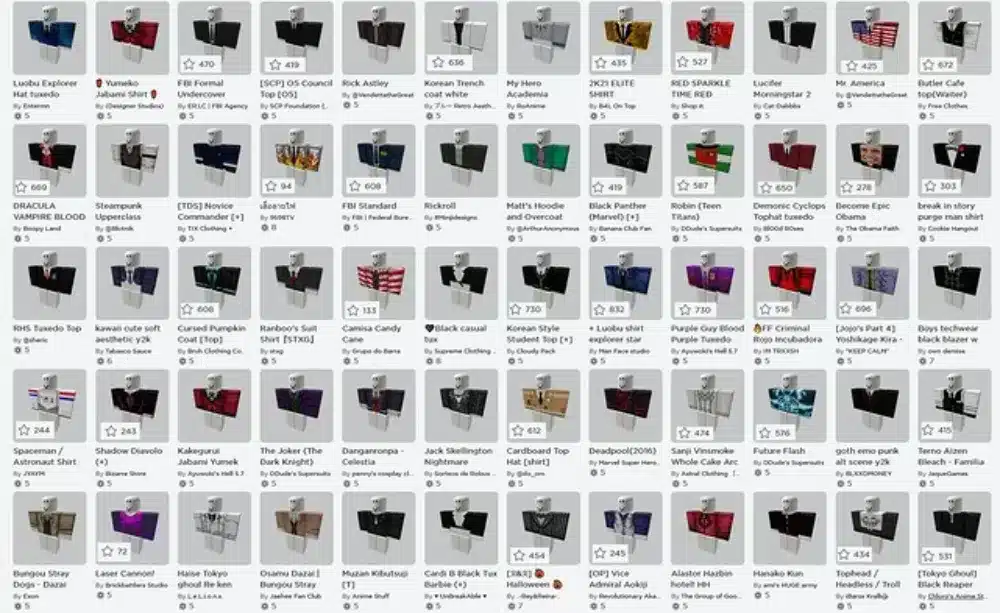 Roblox Classic Clothing Finder: Discover and Reuse Iconic Outfits ...