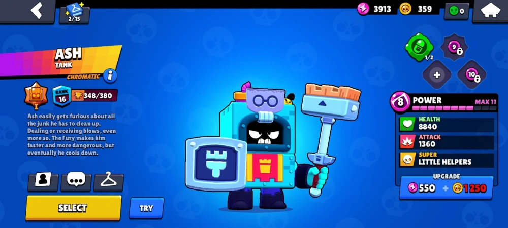 Ash Brawl Stars: habilidades, skins e estratégia