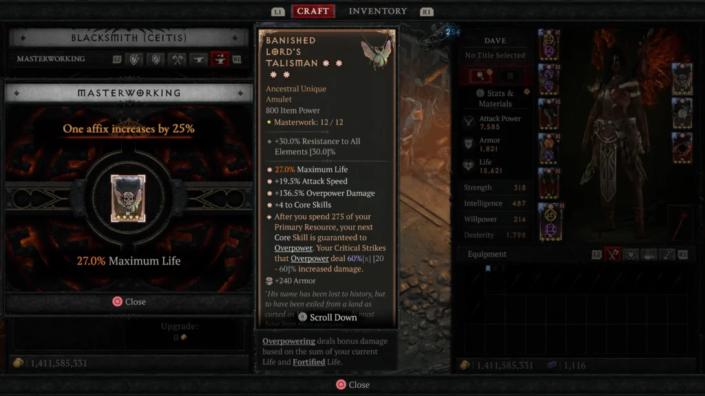 Diablo 4 Masterworking: Complete Guide