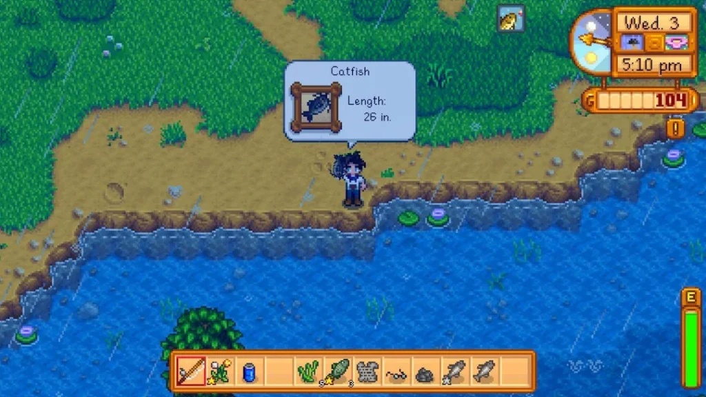 Catfish в Stardew Valley: ловля и использование
