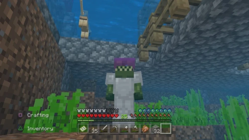 Чары Respiration в Minecraft: как дольше находиться под водой