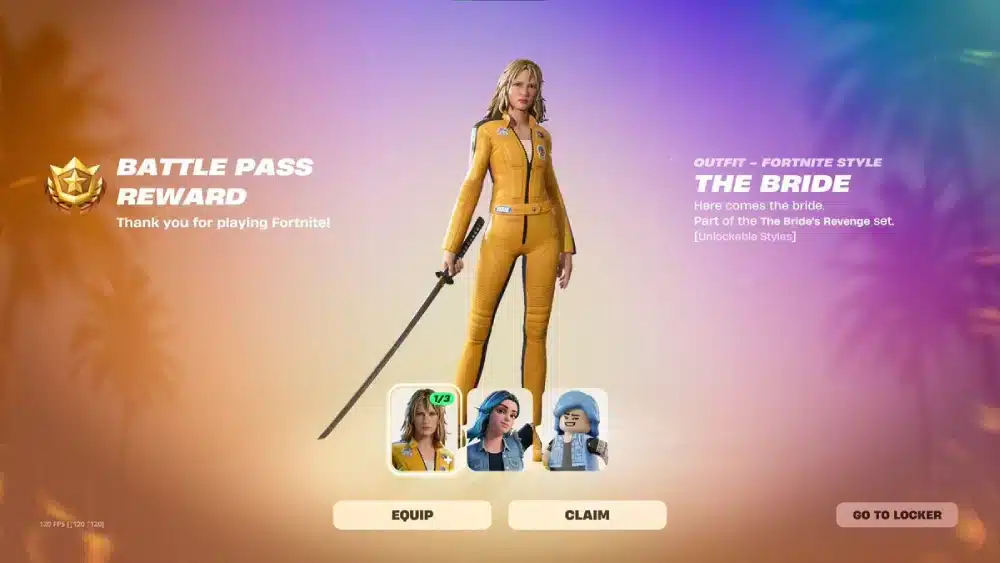 Fortnite Kill Bill Crossover: Skins, Release & Item Shop Guide