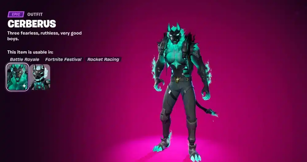 Cerberus en Fortnite: Lanzamiento y detalles