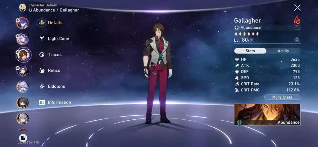 Gallagher Honkai Star Rail: guia completo, melhores builds e times
