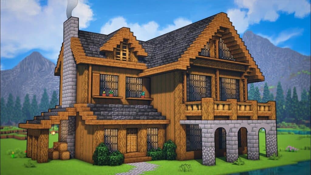 Minecraft Cabin: How to Build a Cozy Log Cabin House