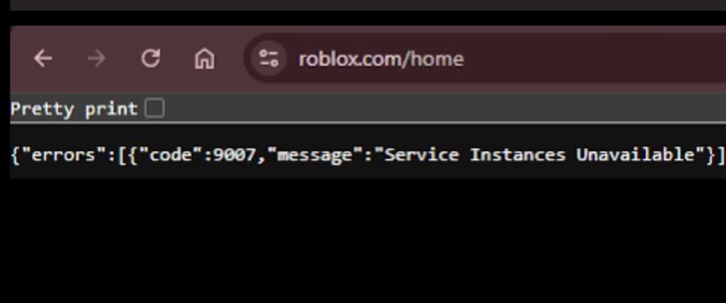 Service Instances Unavailable Roblox: Error Code 9007 Explained