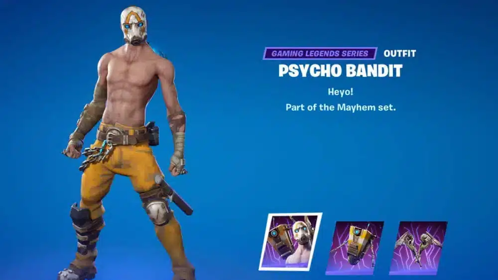 Psycho Bandit Fortnite: полный гайд по скину в 2025