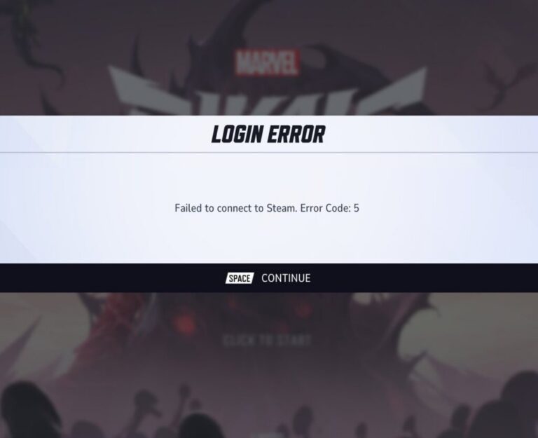Marvel Rivals Error Code 5: كيفية إصلاح مشكلة الاتصال