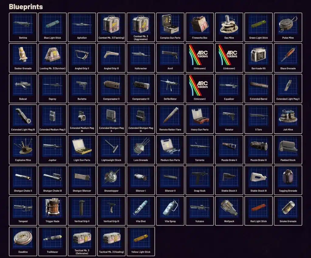 Arc Raiders Blueprints: 🔩 Complete Farming & Location Guide 🎮