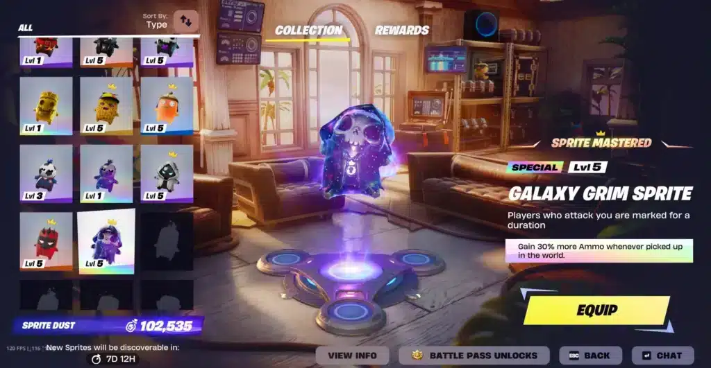 Fortnite Galaxy Grim Sprite 💀 Real Drop Odds 🎯